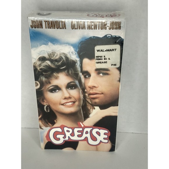 Media | Vtg Vhs Grease Paramount Water Mark Sealed Film John Travolta ...